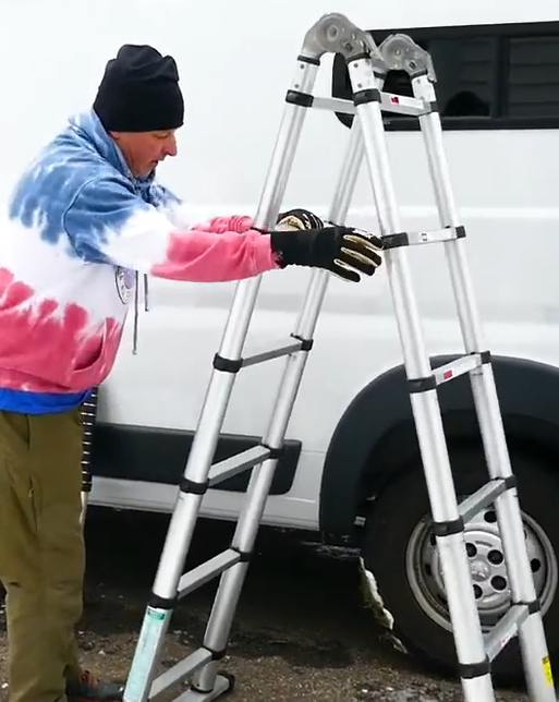 Telesteps A-Frame & Extension Combo Ladder, 15ft Reach, 250lb Capacity ...