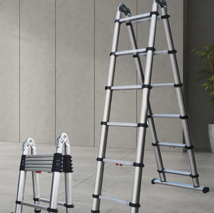 Telesteps A-Frame & Extension Combo Ladder, 15ft Reach, 250lb Capacity ...