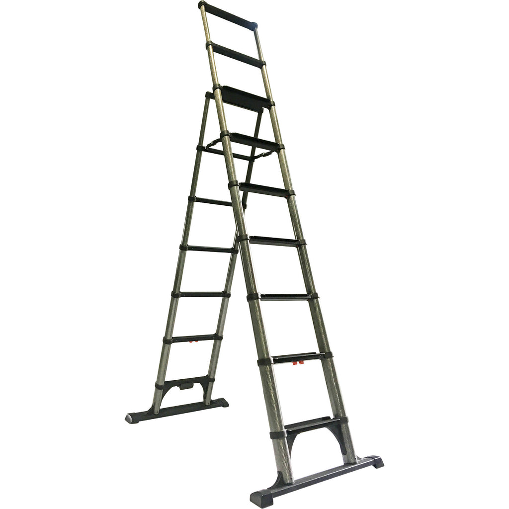 8ft Kevlar Non Conductive Stepladder w 12ft Reach Telesteps Ladders